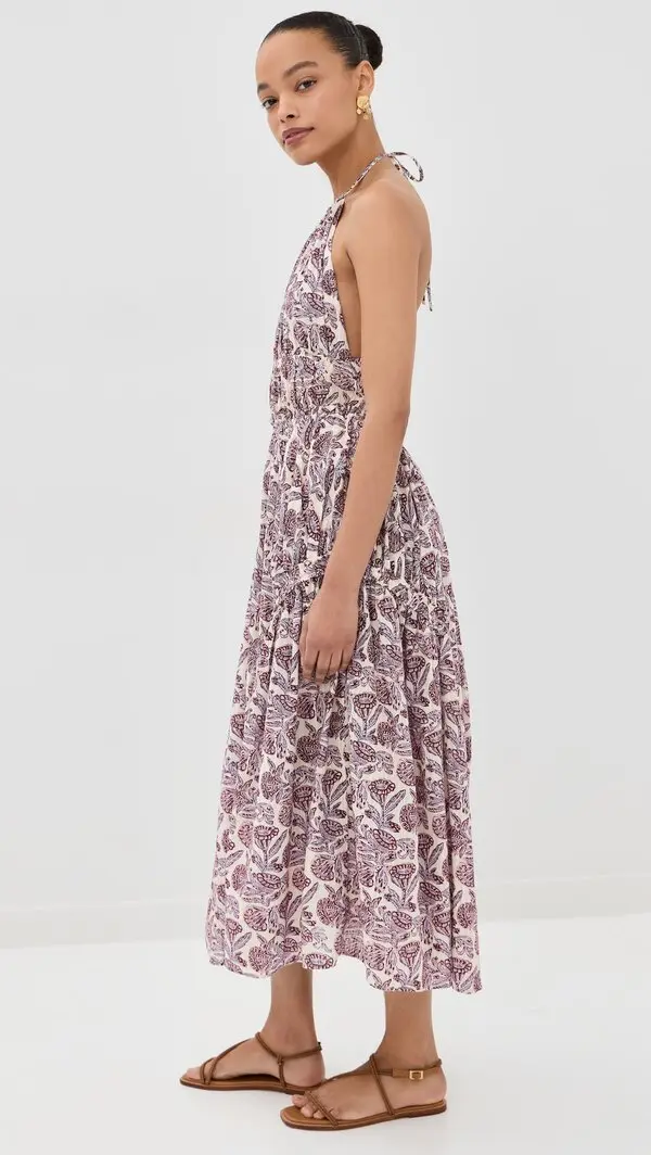 Ulla Johnson Anelise Halter Midi Dress - Meadow
