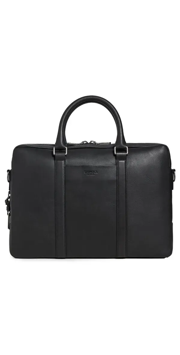Shinola Navigator Leather Briefcase - Black