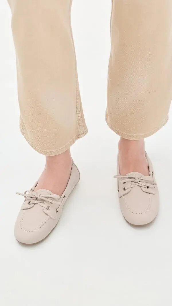 Sperry Slimsail Leather Flats - Opal