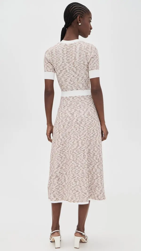 Shoshanna Alison Tweed Knit Midi Dress