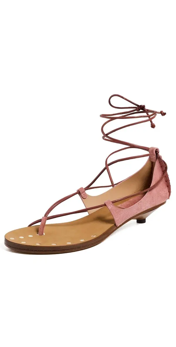 Ulla Johnson Aves Bare Kitten Heel Sandals - Fig