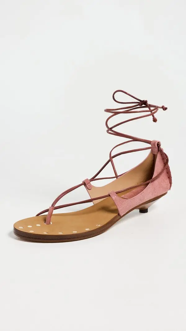 Ulla Johnson Aves Bare Kitten Heel Sandals - Fig