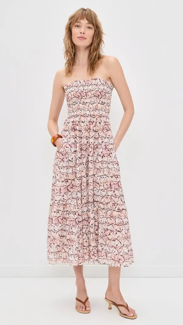Ulla Johnson Luca Strapless Midi Dress