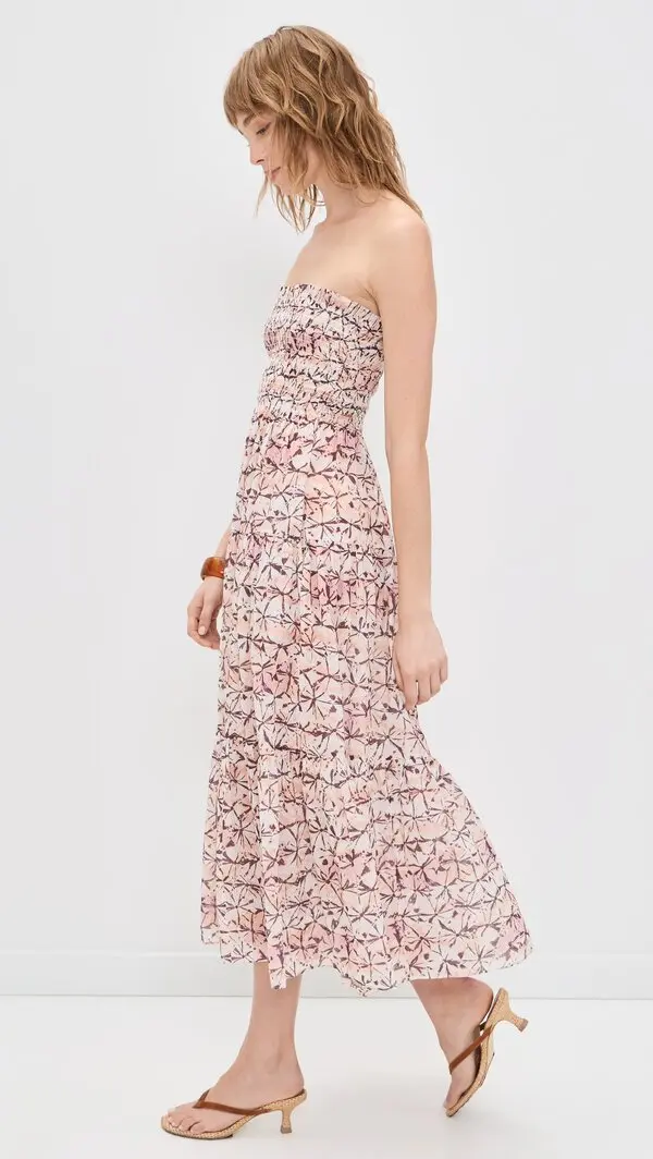 Ulla Johnson Luca Strapless Midi Dress