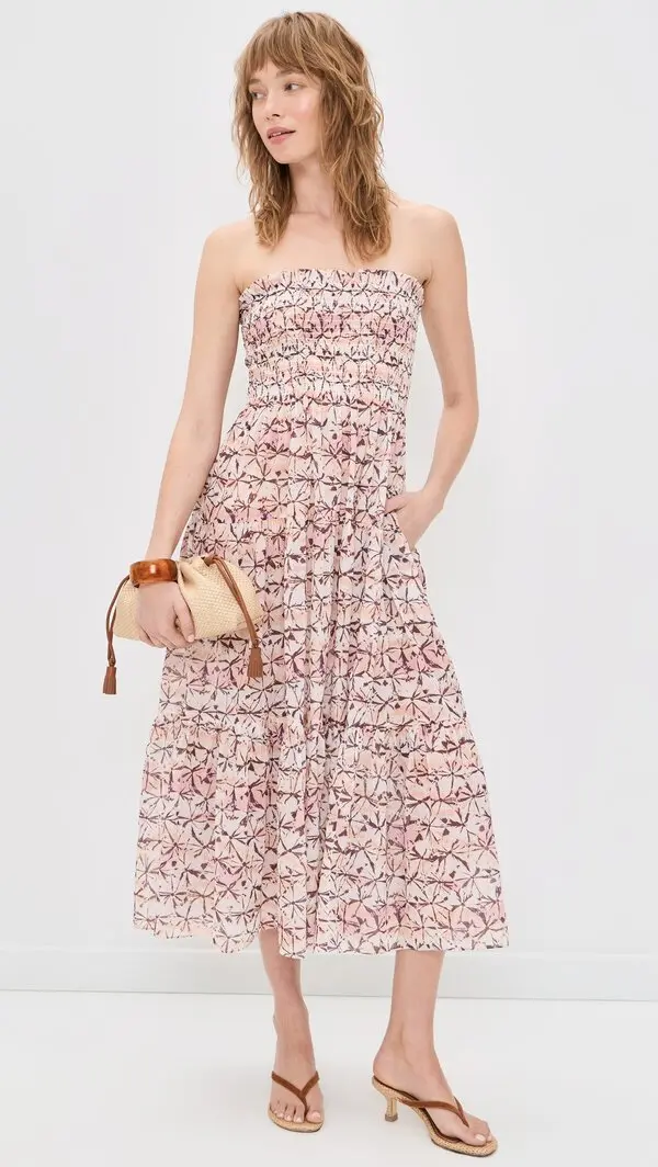 Ulla Johnson Luca Strapless Midi Dress