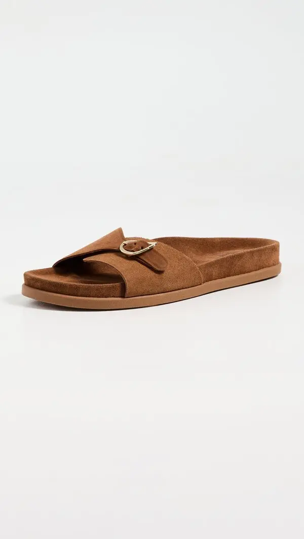 ANCIENT GREEK SANDALS Stoa Footbed Sandals - Rust