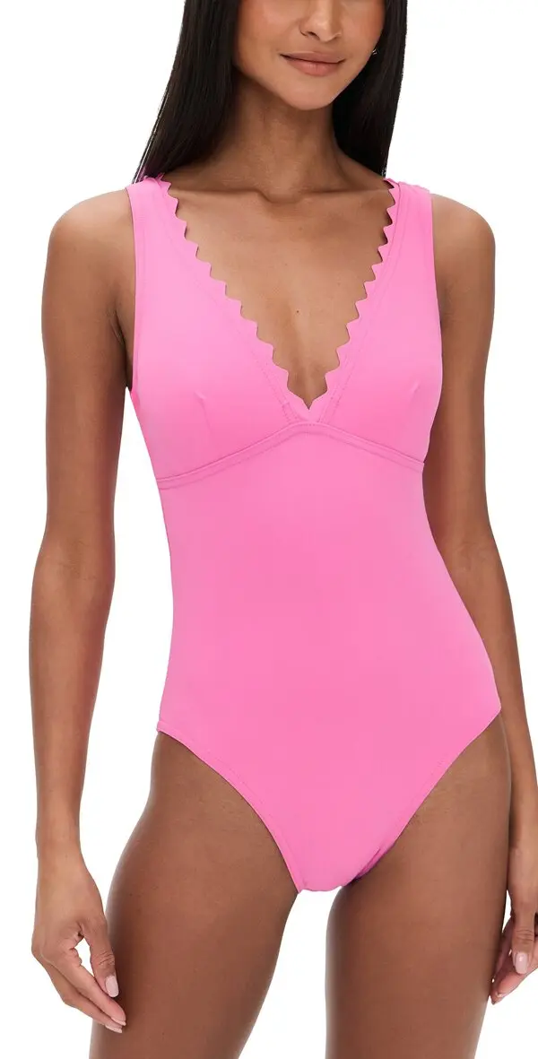 KARLA COLLETTO V-neck Underwire Tank Swimsuit - Zinnia