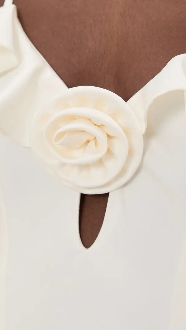 RUNAWAY THE LABEL Avalee Frill Trim Maxi Dress