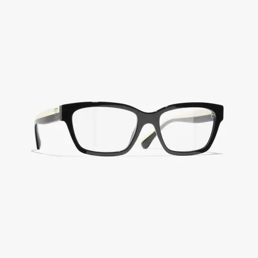 Chanel Rectangle Eyeglasses - Black