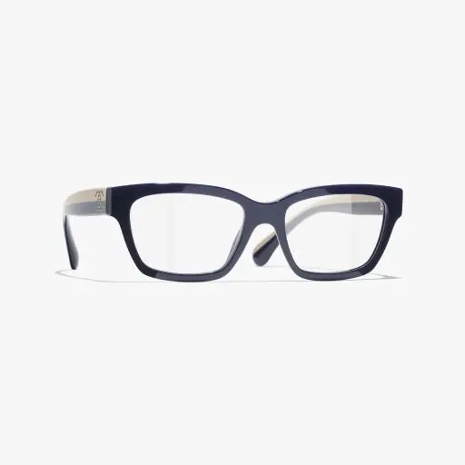 Chanel Rectangle Eyeglasses - Blue