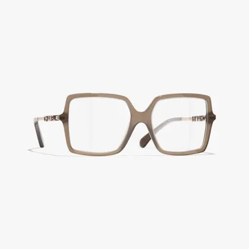 Chanel Square Eyeglasses - Brown