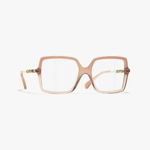 Chanel Square Eyeglasses - Caramel