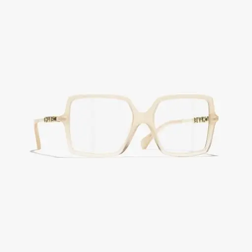Chanel Square Eyeglasses - Light Beige