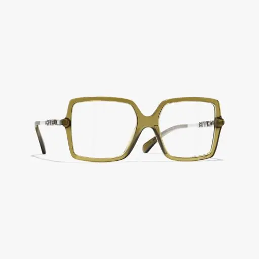 Chanel Square Eyeglasses - Olive