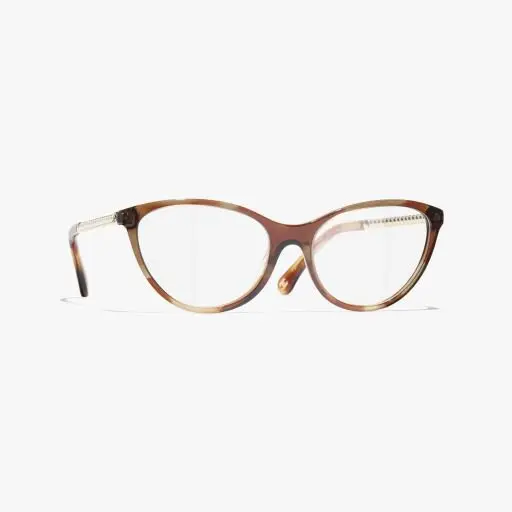 Chanel Cat Eye Eyeglasses - Caramel Havana