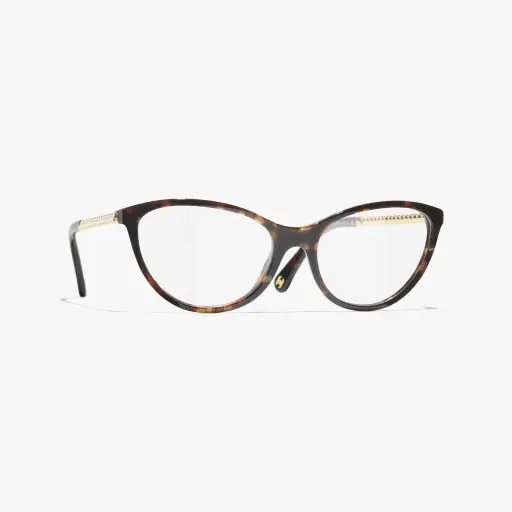 Chanel Cat Eye Eyeglasses - Tortoise Tweed