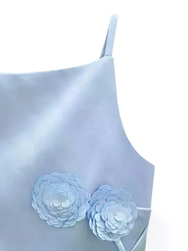 SELF-PORTRAIT Sequin Flower Top