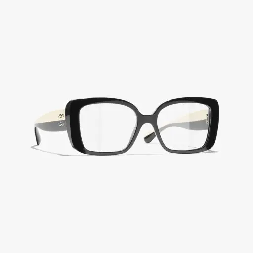 Chanel Square Eyeglasses - Black