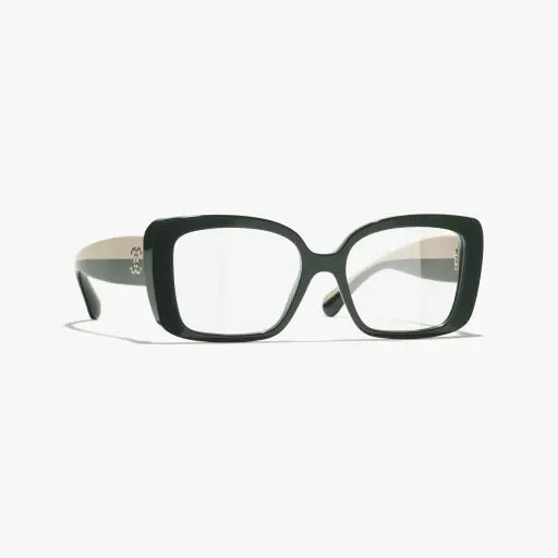 Chanel Square Eyeglasses - Green