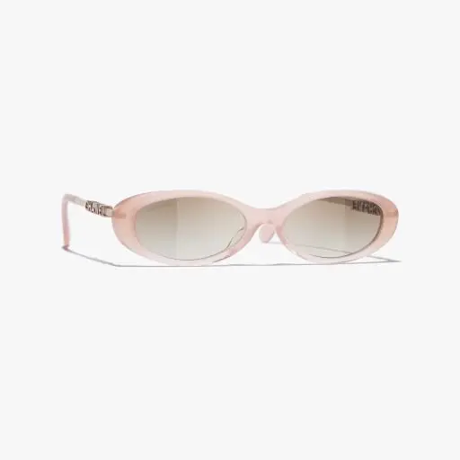 Chanel Oval Sunglasses - Pink