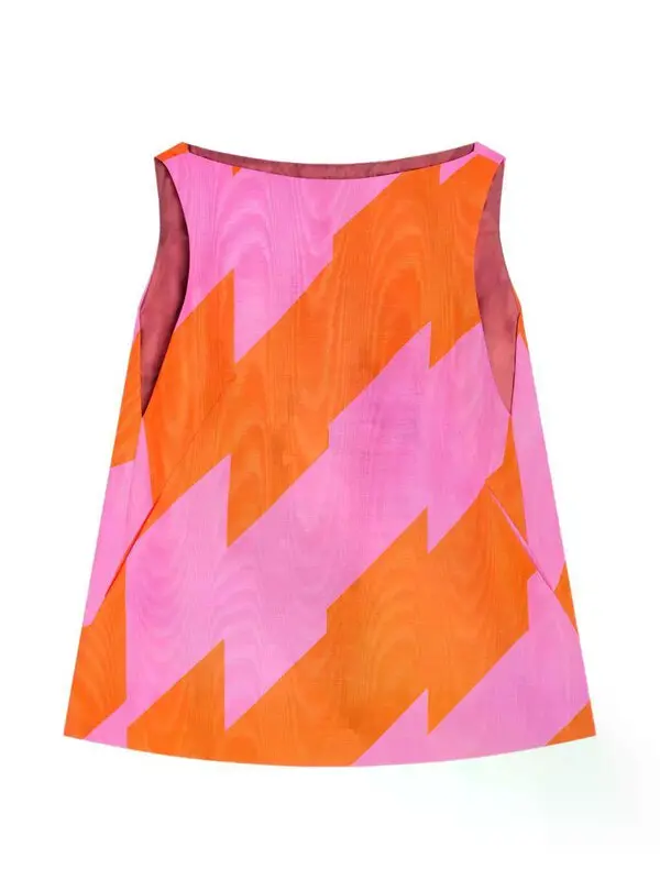Dries Van Noten Zigzag Mini Dress - Pink