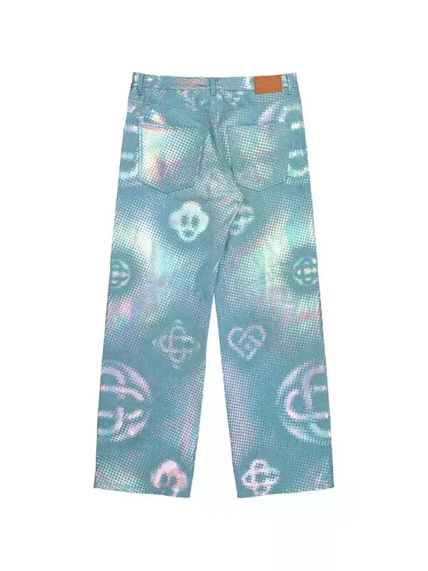 Casablanca Pearlescent Monogram Baggy Jeans