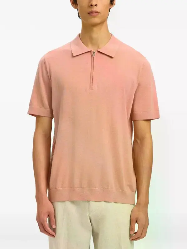 SELECTED Half Zip Polo Shirt