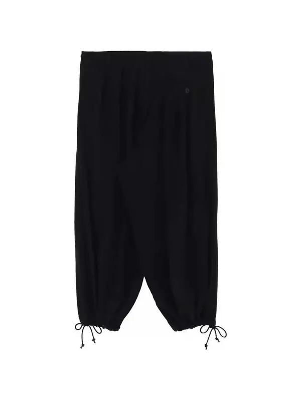 Yohji Yamamoto Drawstring Pleated Trousers