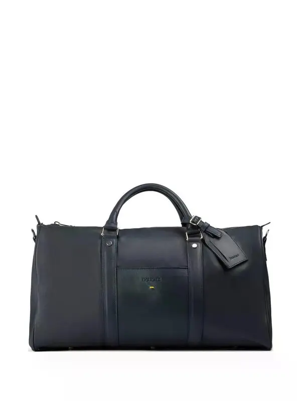 DOUCAL'S Leather Weekender Bag - Blue