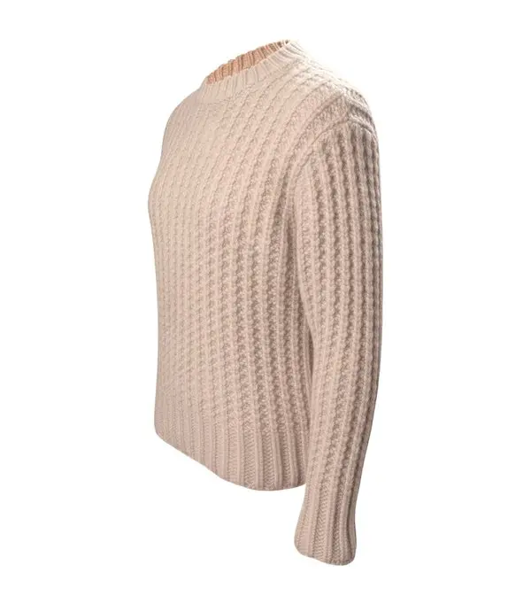 ALAN SCOTT Cashmere Feather Knit Sweater