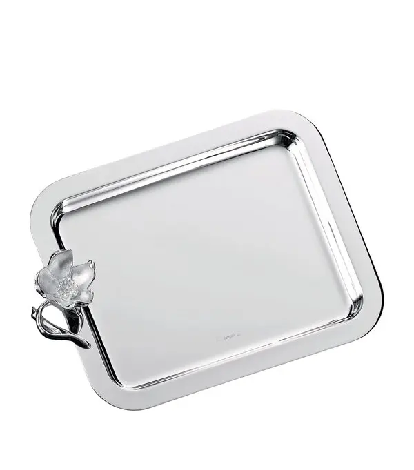 Christofle Plated Anemone-belle Époque Tray - Silver