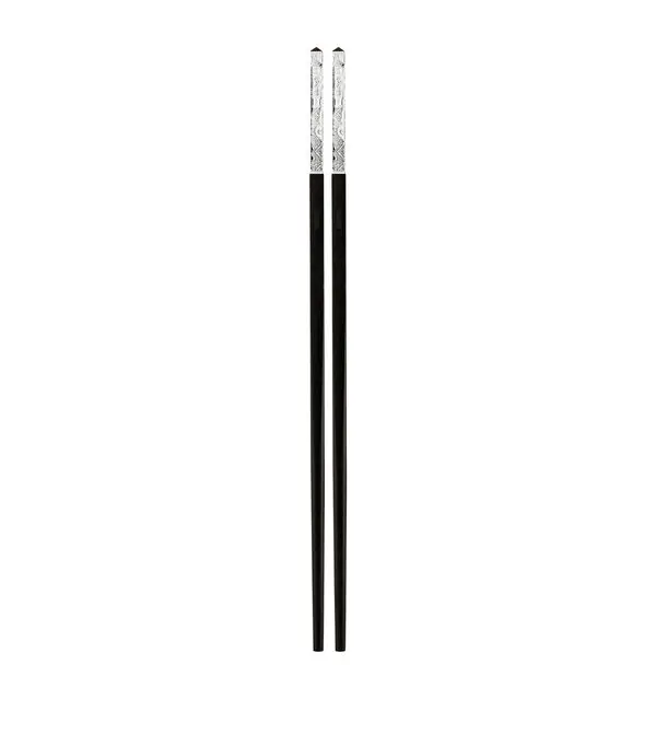 Christofle Plated Chinese Jardin D’eden Chopsticks - Silver