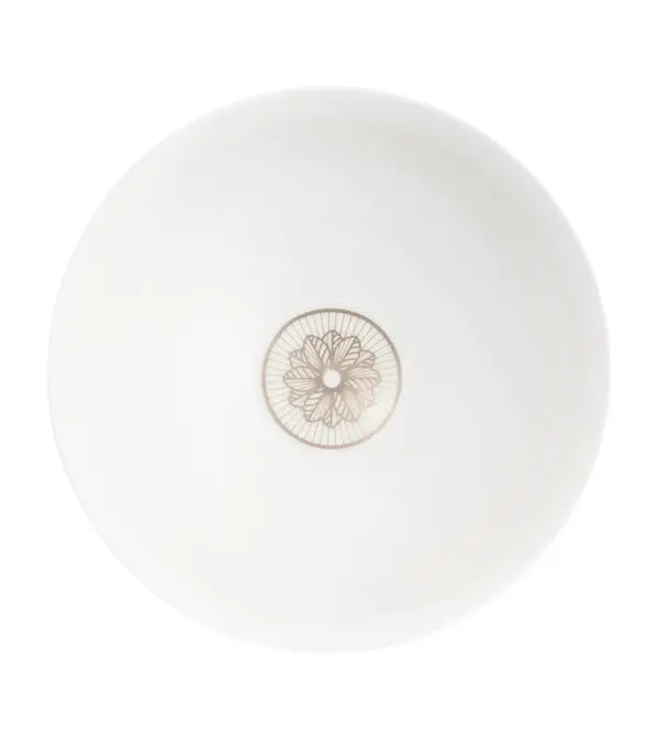 Christofle Porcelain Malmaison Platinum Impériale Rice Bowl - Silver
