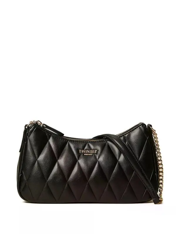 TWINSET Quilted Shoulder Bag With Chain Strap