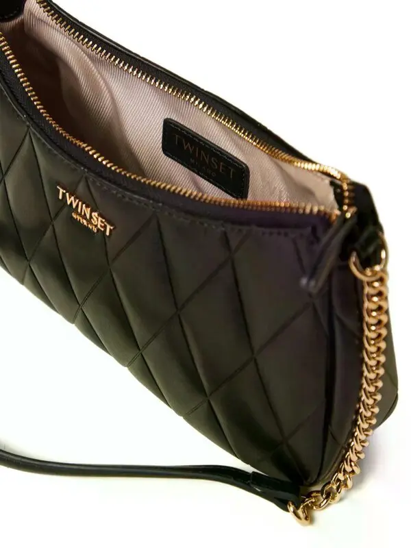 TWINSET Quilted Shoulder Bag With Chain Strap