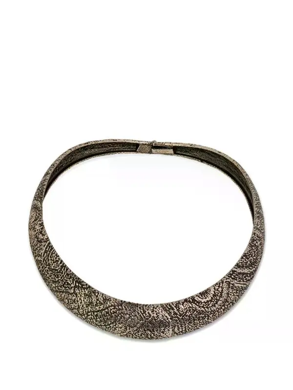 Etro Arnica Motif Choker Necklace - Grey