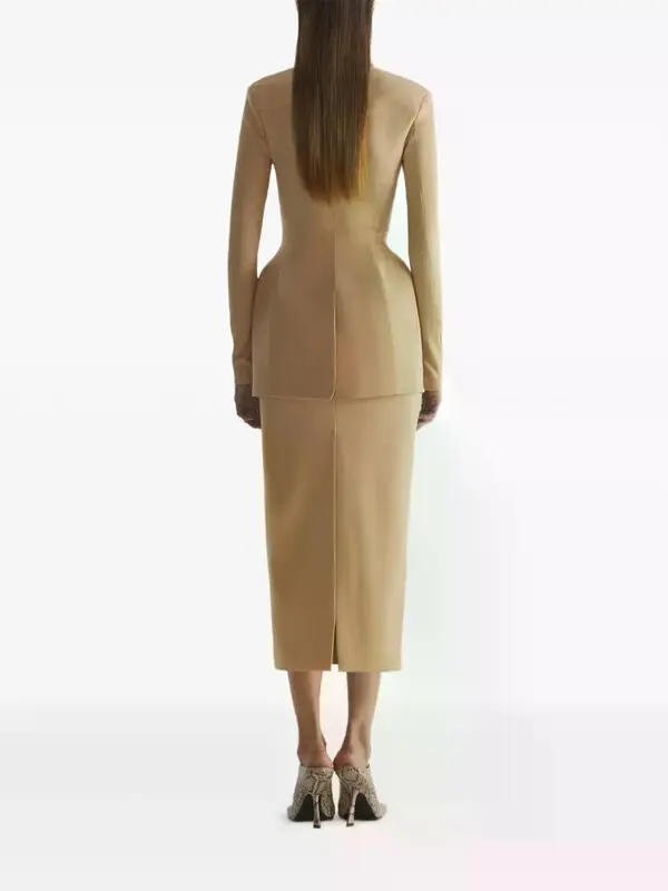 MUGLER Hourglass Jacket - Neutrals