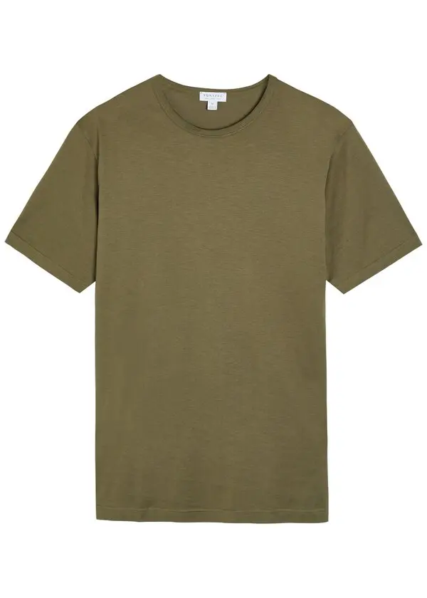Sunspel Cotton T-shirt - Olive