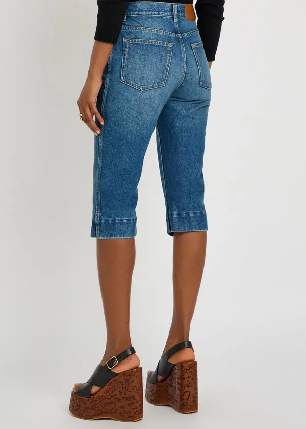 Chloé Cropped Straight-leg Jeans - Denim