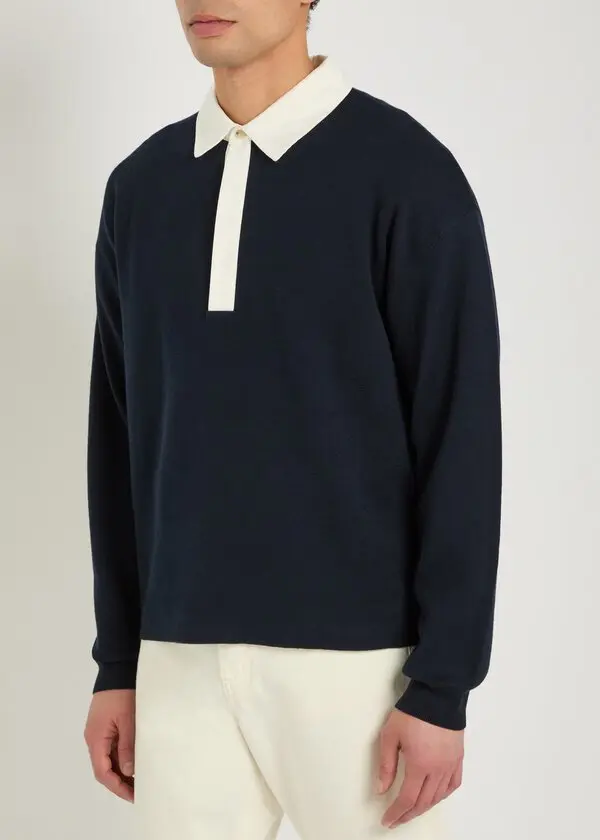 BOSS Cotton And Wool-blend Rugby Top