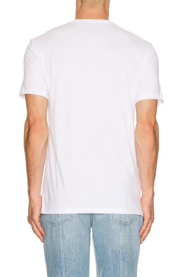 SKIMS Lightweight T-shirt 3 Pack In White - Chalk