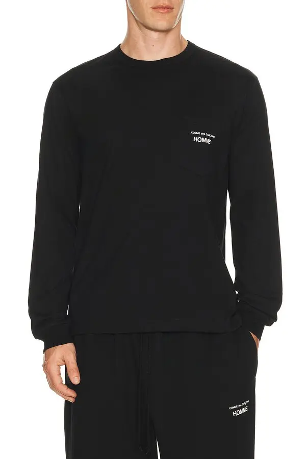 Comme Des Garçons Longsleeve Tee - Black