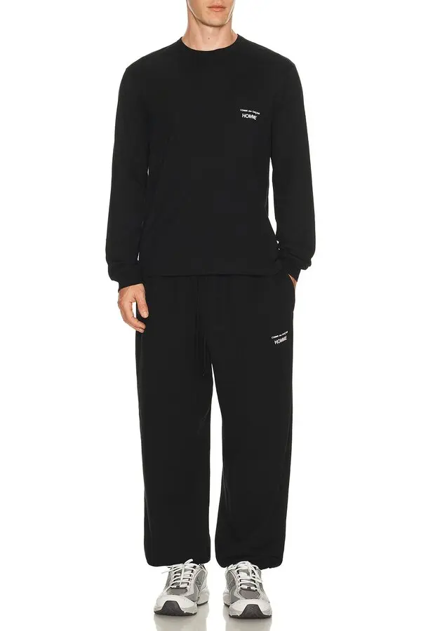 Comme Des Garçons Longsleeve Tee - Black