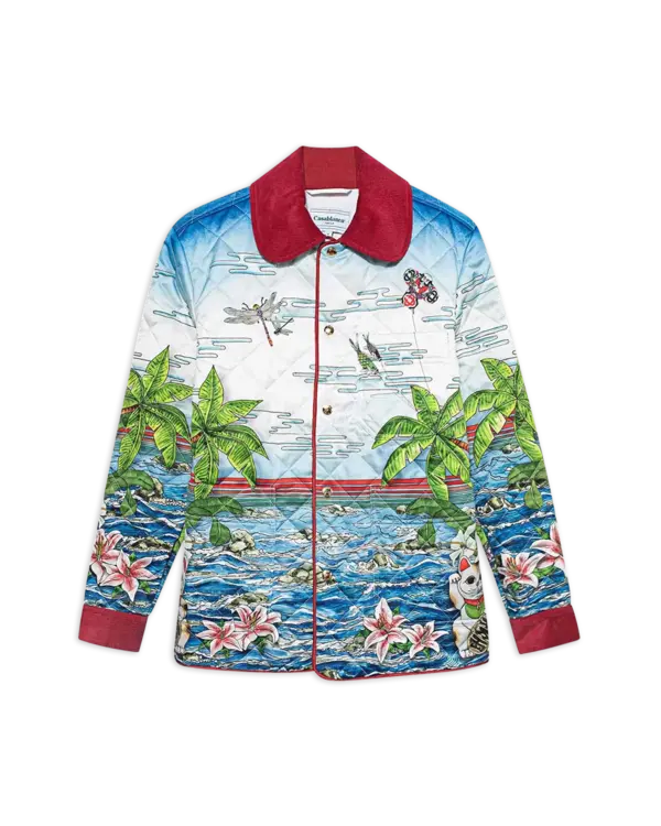 Casablanca Ping Pong Club Sunrise Quilted Jacket