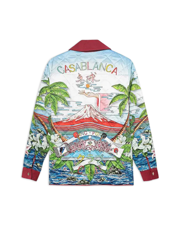 Casablanca Ping Pong Club Sunrise Quilted Jacket