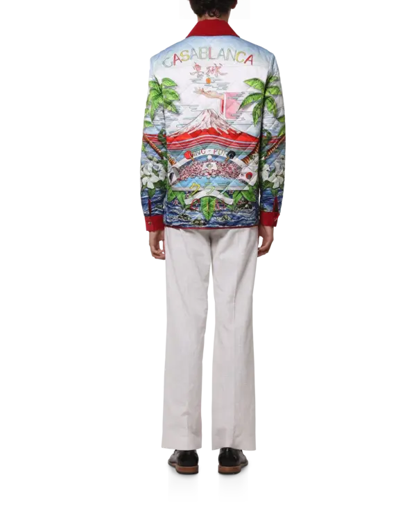 Casablanca Ping Pong Club Sunrise Quilted Jacket