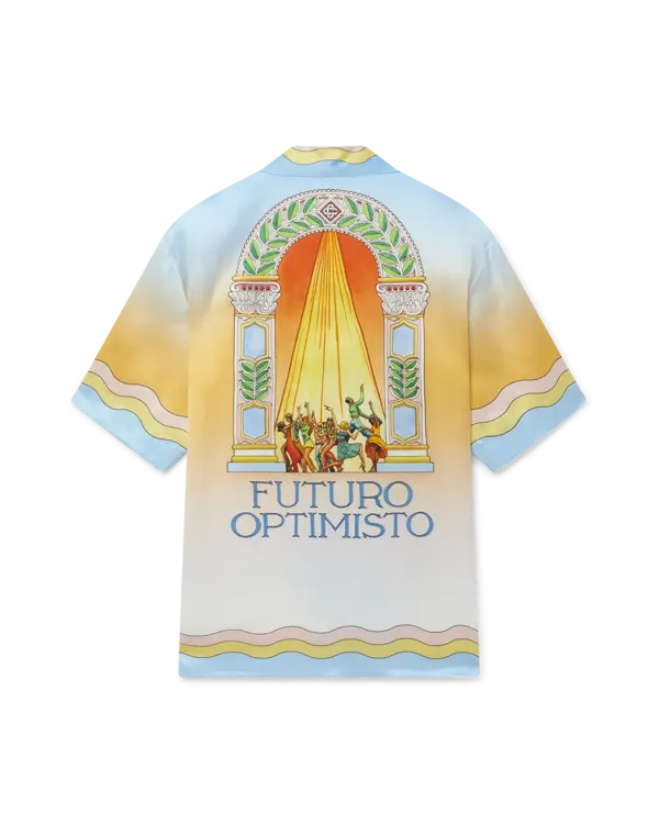 Casablanca La Danse Short Sleeve Short Sleeve Silk Shirt