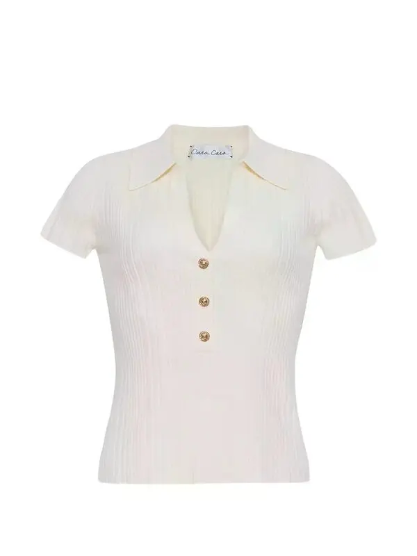 Cara Cara Ivanna Button Ribbed Top