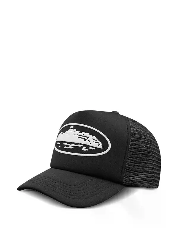 CORTEIZ Island Puff-print Trucker Hat - Black
