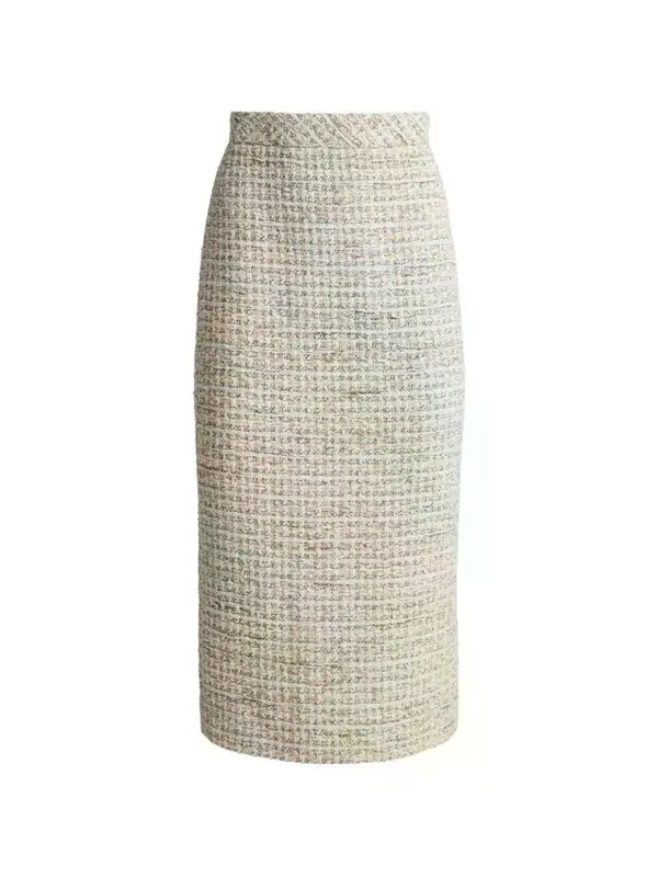 St. John Azure Tweed Skirt